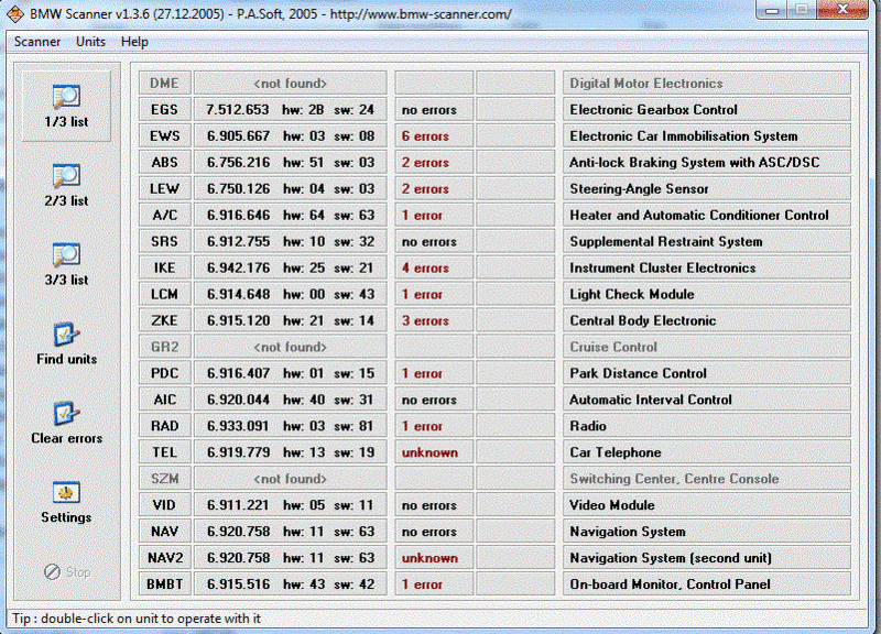 2006 Bmw X5 Fault Codes